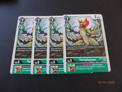 Toropiamon - EX3-042C - Digimon Card Game - 4 cards for $5 - Free post ...