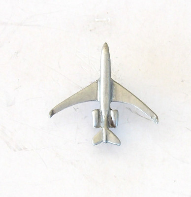 VINTAGE JET PLANE AIRPLANE AVIATION PILOT SOUVENIR LAPEL PIN HAT BADGE ...