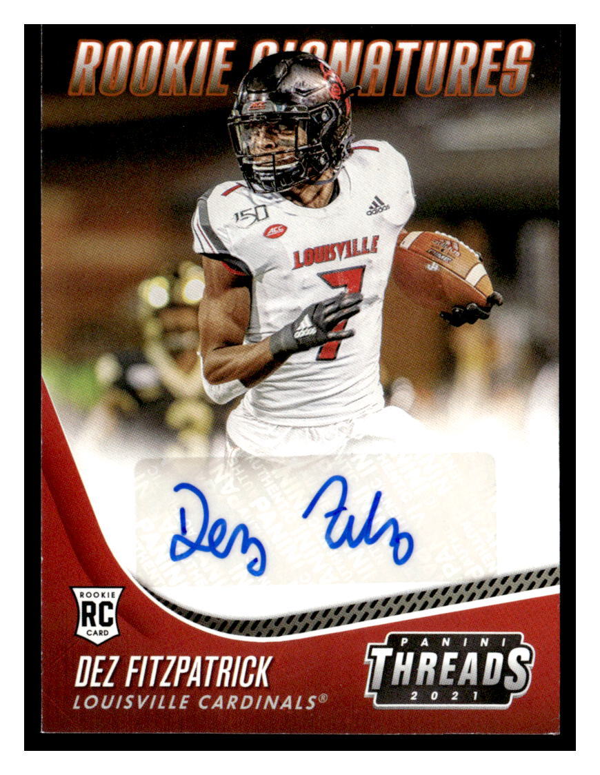 DEZ FITZPATRICK 2021 PANINI THREADS AUTOGRAPH AUTO | eBay