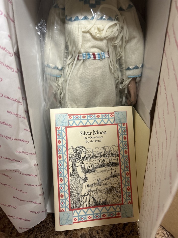 American Indian Princess Porcelain Doll Silver Moon 18" Authentic Linda ...
