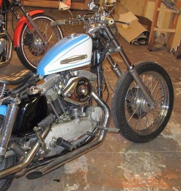 REPLICA 2.4 GAS PEANUT TANK FOR HARLEY DAVIDSON IRONHEAD SPORTSTER 1958 ...
