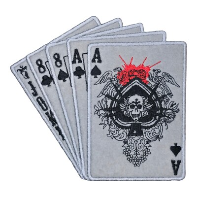 ACE OF SPADE DEAD MANS HAND ACU TACTICAL ARMY IRON ON MORALE PATCH | eBay