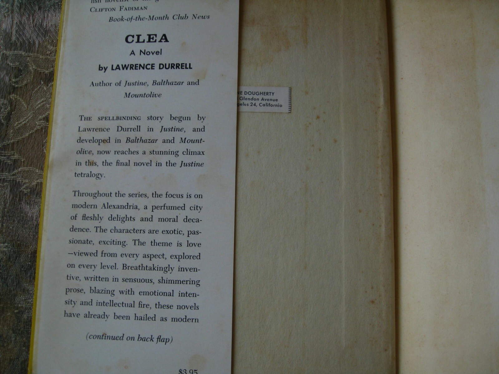 Lawrence Durrell - The Alexandria Quartet. Complete. Books 1-4 ...