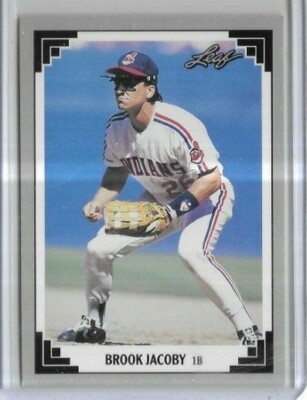 1991 Leaf #421 Brook Jacoby Cleveland Indians | eBay