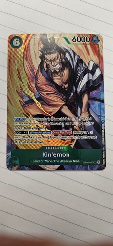 2022 One Piece Romance Dawn Kin'emon OP01-040 SR Alt Art Parallel English NM | eBay