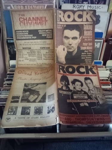2 boston rock magazines 😁 clash talking heads channel ocasek 41 36 1983 ...