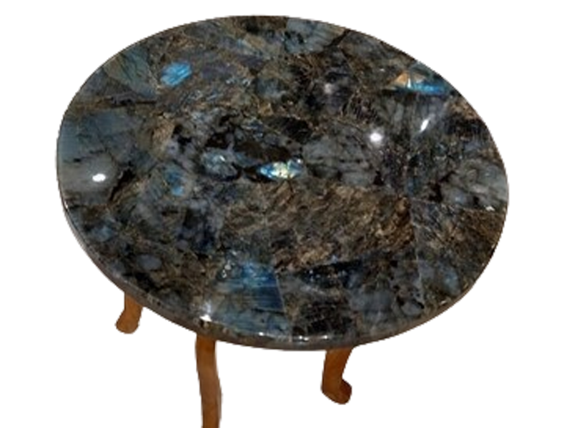 Labradorite Stone Table Top, Crystal Coffee Table, Center Table ...
