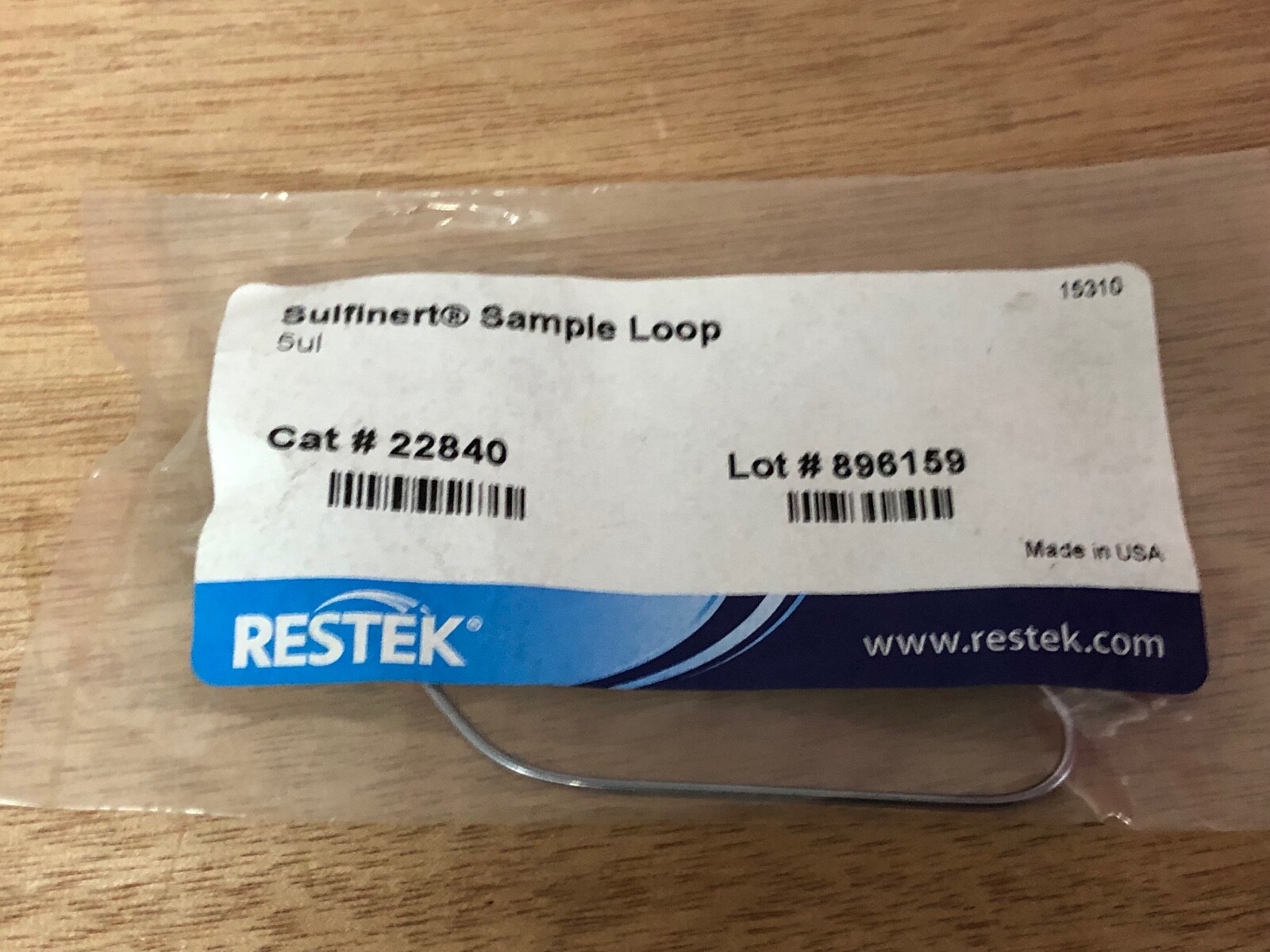 Restek 22840 Sample Loop 5ul, Sulfinert® NEW | eBay