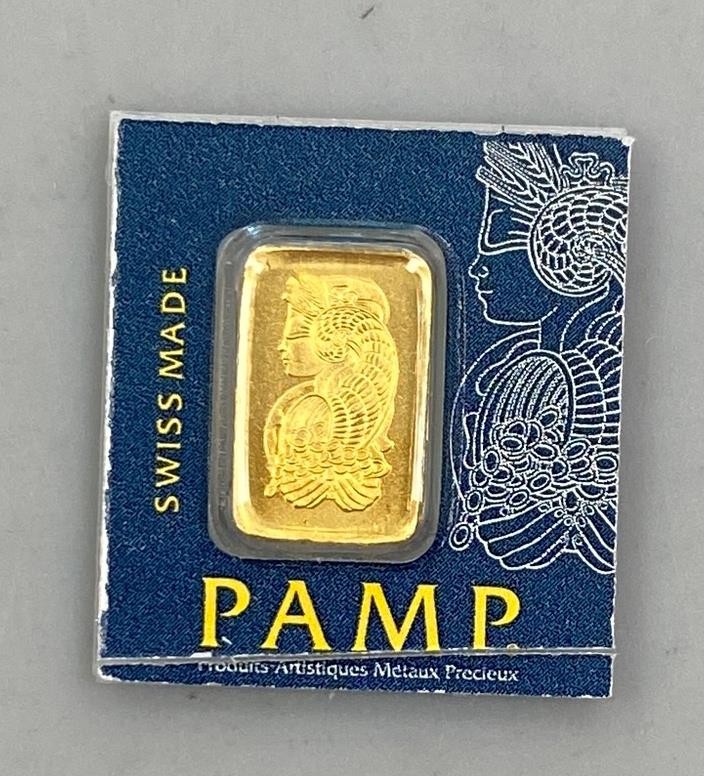 Pamp 1 Gram .9999 Gold carded Bar .0321AGW L22143 | eBay