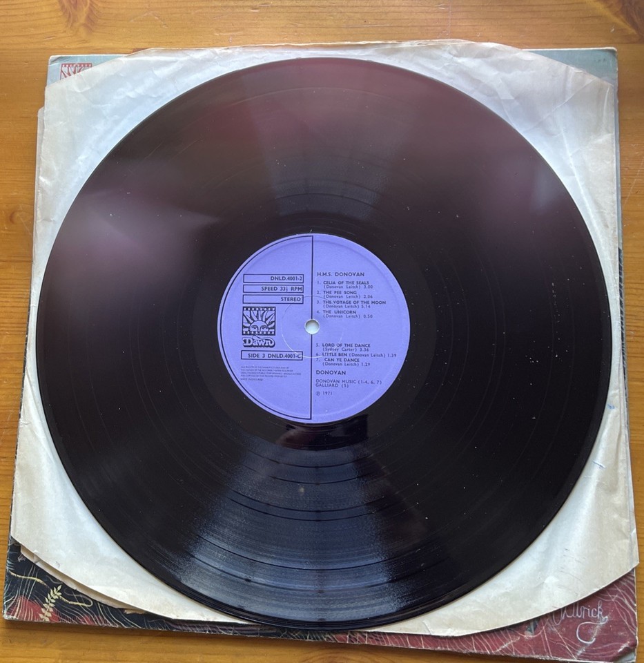 Donovan HMS Donovan LP Vinyl Record Pre-Owned G Condition 1970s Double ...