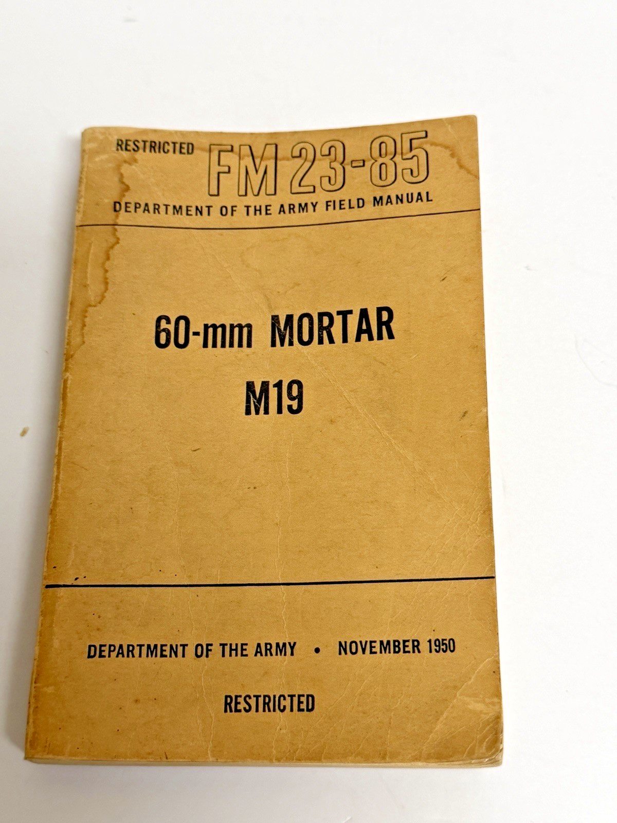WW2 FM 23-85 60-MM Mortar M2 Handbook 1950 | eBay