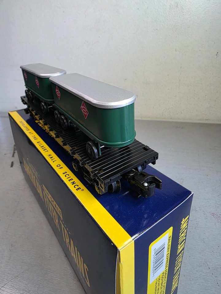 AMERICAN FLYER 6-48539 REA Flatcar W/Piggy Back Trailers +++ BRAND NRW ...