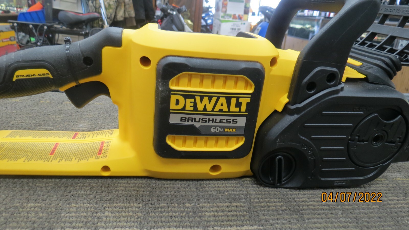 DEWALT DCCS670 16" CORDLESS BRUSHLESS 60V FLEXVOLT CHAINSAW BARE TOOL ...
