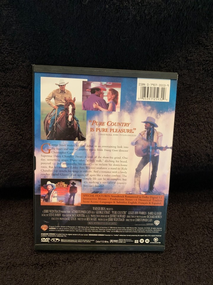 PURE COUNTRY * DVD * with George Strait 85391259329 | eBay