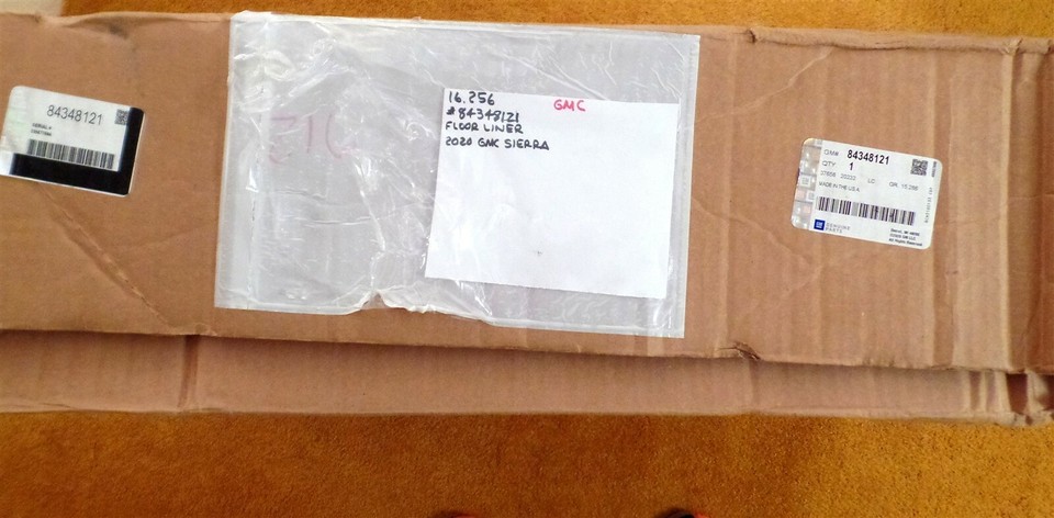 2020 GMC Sierra Front Floor Liner Set (Floor Mats) - New Genuine GM ...