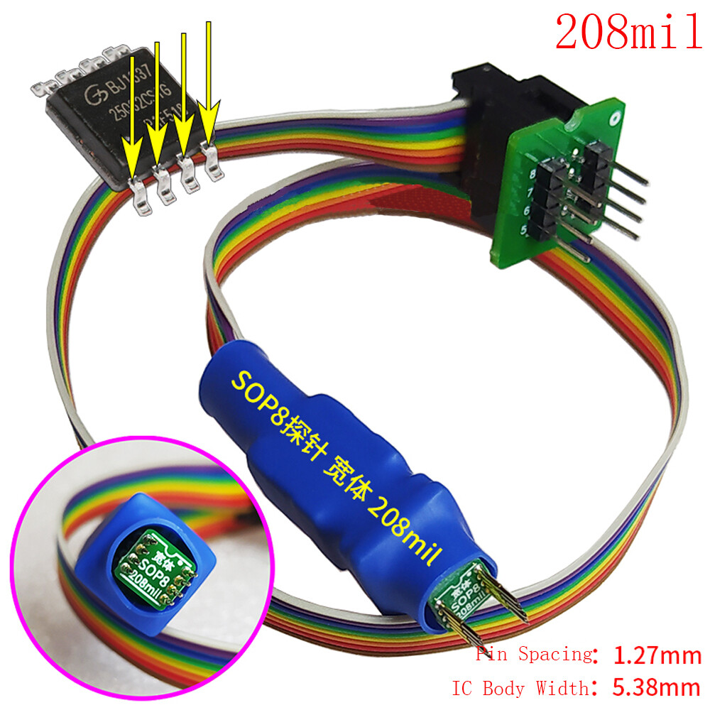 SOIC8 SOP8 Test Clip Probe Line for EEPROM 93CXX USB Programmer RT809F ...