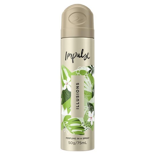 Impulse Body Spray Aerosol Deodorant Illusions 75ml | eBay