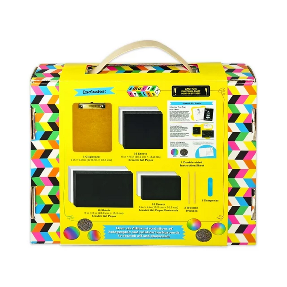 Smarts & Crafts 712759SAC Go: Scratch Art Studio, Gender Neutral Kids ...