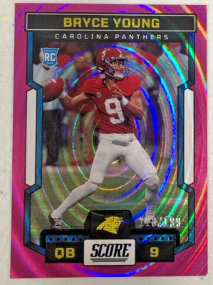 BRYCE YOUNG SCORE #301 PINK ELLIPSE 118/199 ROOKIE RC | eBay