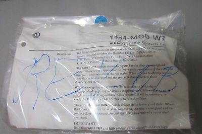 Allen Bradley 1334-MOD-W3 Rev B MOD Kit Fault/Run Contact Card | eBay