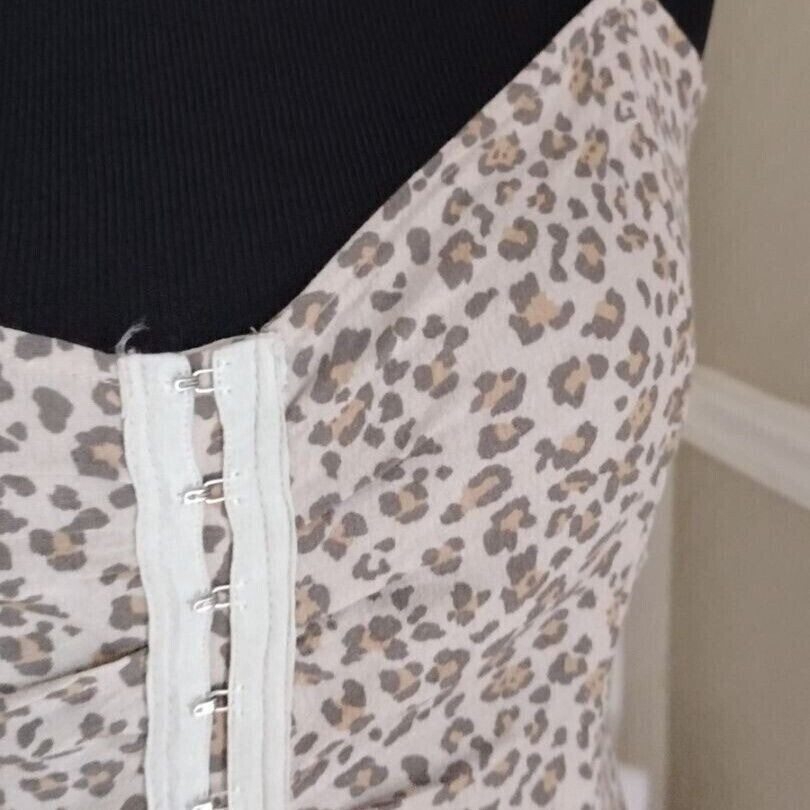 Sklar Madison Silk Corset Bustier White Floral Women's Dress Pink X ...