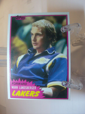 1981-82 Topps Basketball #W78 - Mark Landsberger - Los Angeles Lakers ...