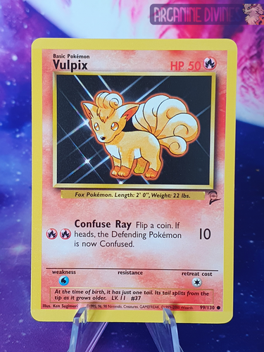 Vulpix - Base Set 2 99/130 - Regular Common Pokemon Card | eBay