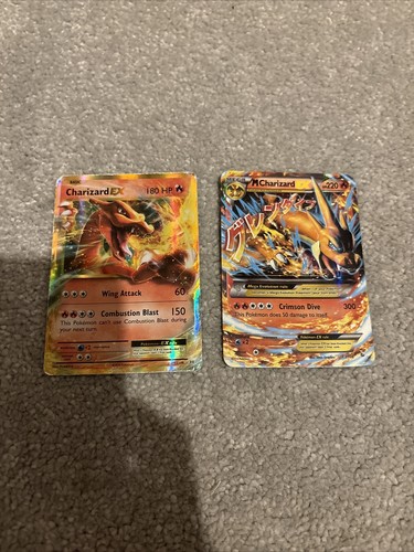 Pokemon Charizard Ex 12/108 and Mega charizard ex 13/106 | eBay UK