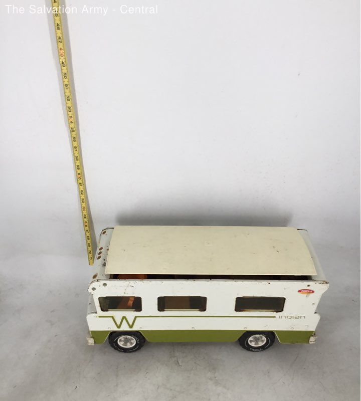 Vintage Tonka White Four Wheels Indian Winnebago Camper Truck Toy For ...