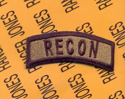 US ARMY RECON Infantry Cavalry Reconnaissance OD Green tab patch ...