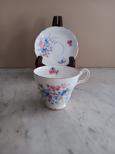 Regency English Bone China Floral Pattern Cup & Saucer | eBay