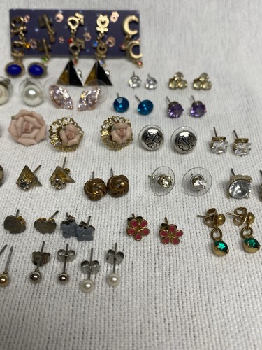 Lot of 35+ Pair Stud Post Fashion Earrings | eBay