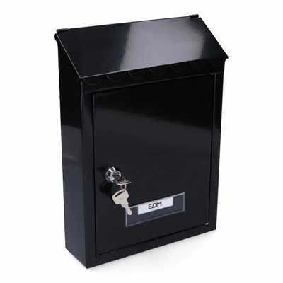 Cassetta della posta EDM 85806 Standard Nero Acciaio 21 x 6 x 30 cm | eBay