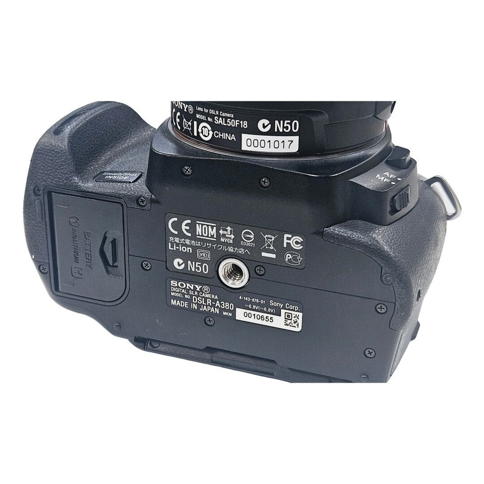 Sony DSLR-α380 Black SAL50F18 N50 DT 50mm F1.8 SAM Φ49 Digital Camera ...