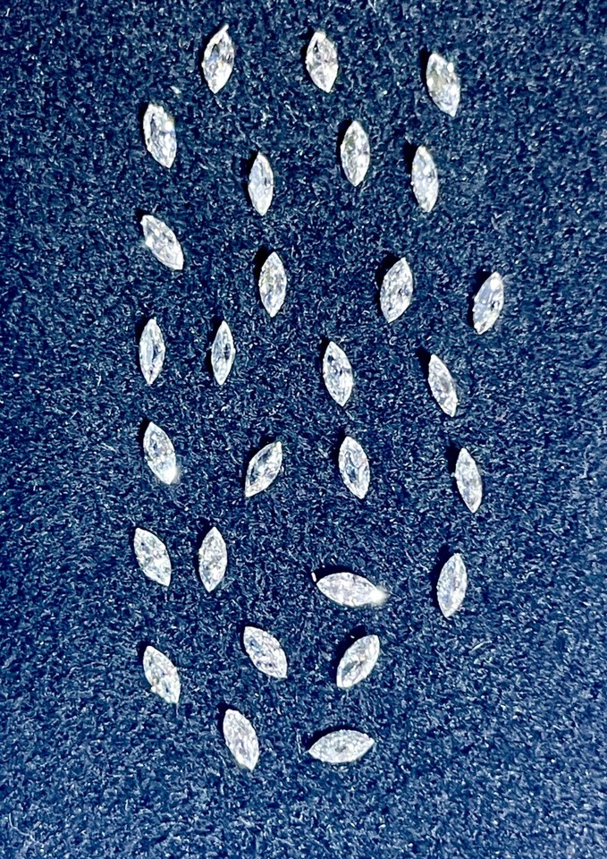 Natural MARQUISE DIAMOND, DEF Color, True VVS2-VS1 Clarity, Calibrated ...