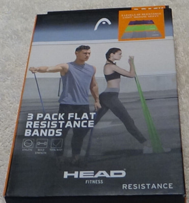 Resistance Bands/Head Fitness/3 Pack Flat | eBay