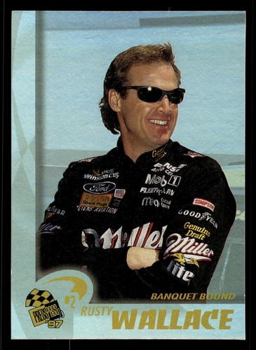 Rusty Wallace 1997 Press Pass #BB7 Banquet Bound Penske Racing South | eBay