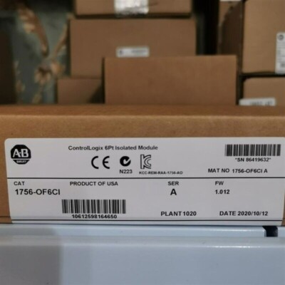 New Factory Sealed Allen Bradley 1756-OF6CI ControlLogix Isolated ...