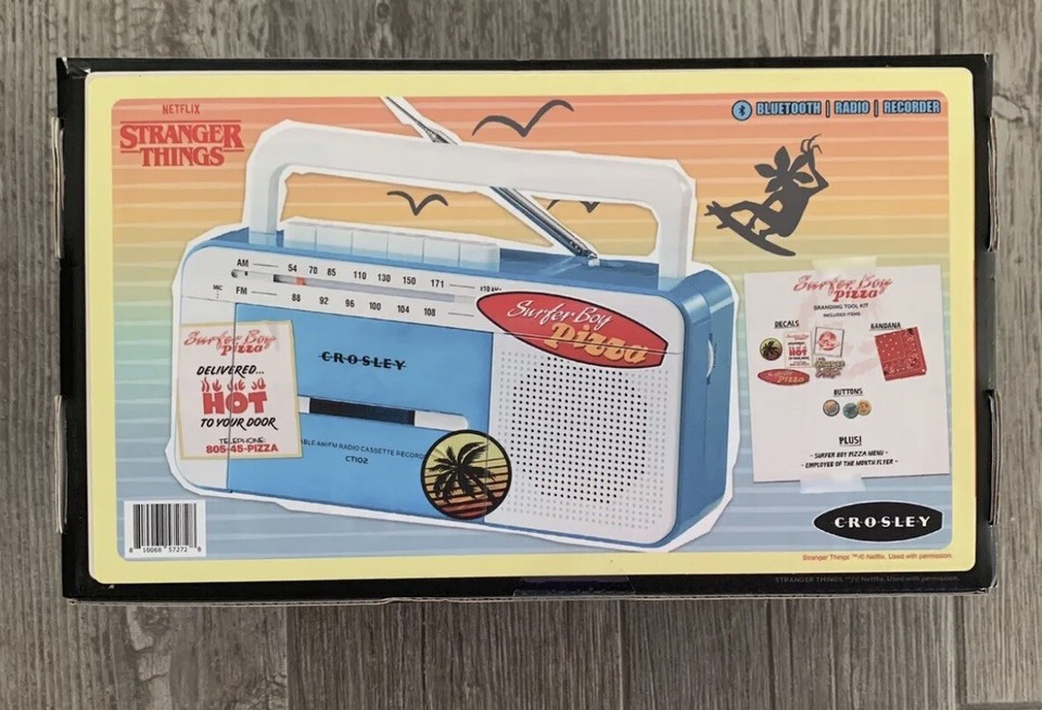 Stranger Things Season 4 Crosley CT102A Radio Cassette Player Bluetooth ...
