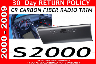 🔥 NEW GENUINE OEM HONDA S2000 CR CARBON FIBER RADIO TRIM 77252-S2A ...