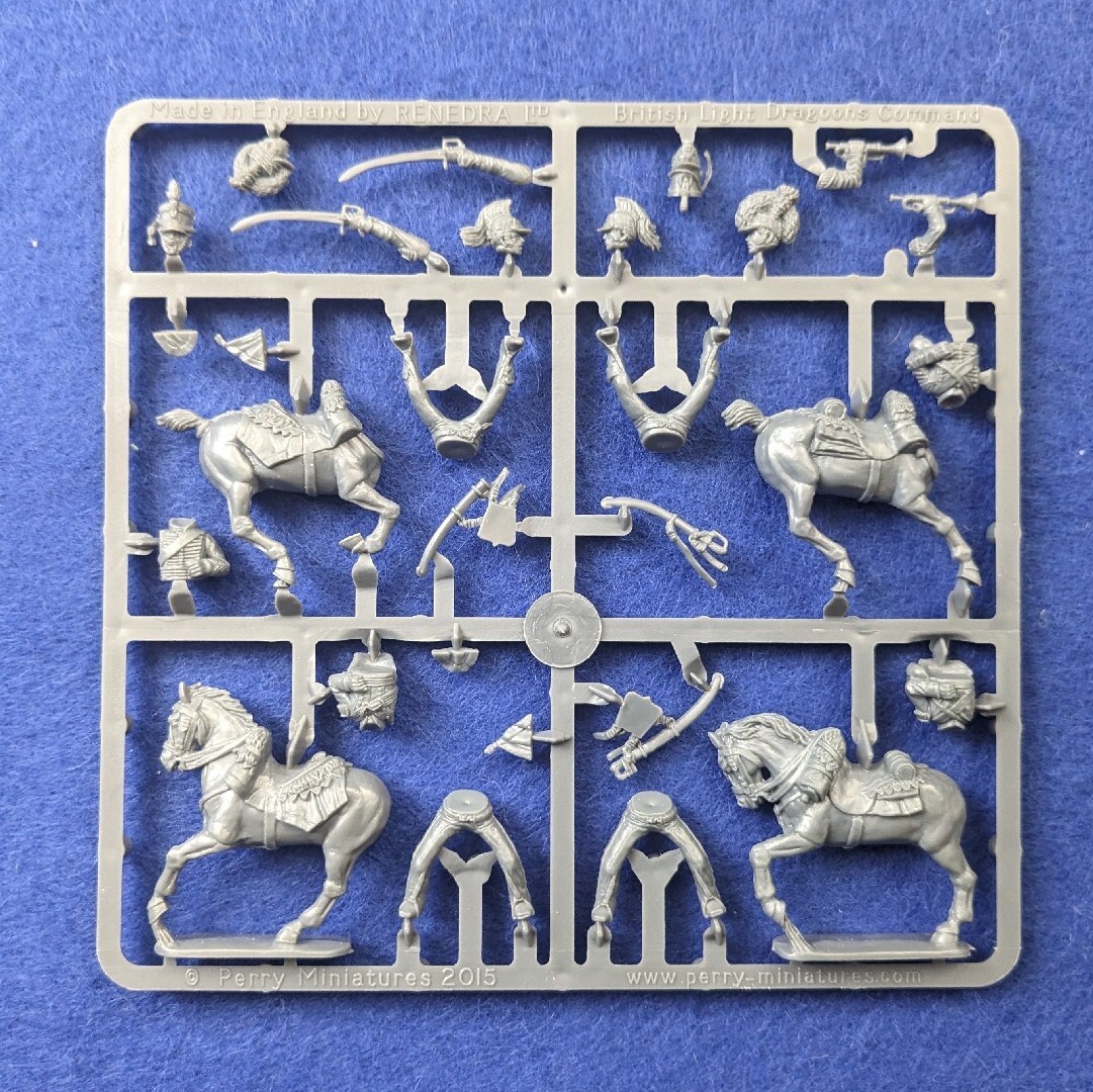 Perry miniatures Napoleonic British Light Dragoon command sprue | eBay