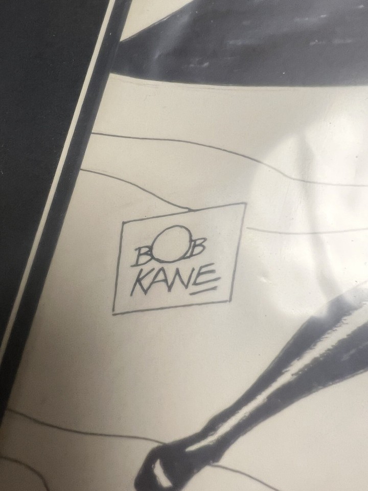 Bob Kane Signed Autographed Batman Ink Drawing Sketch COA Original One ...