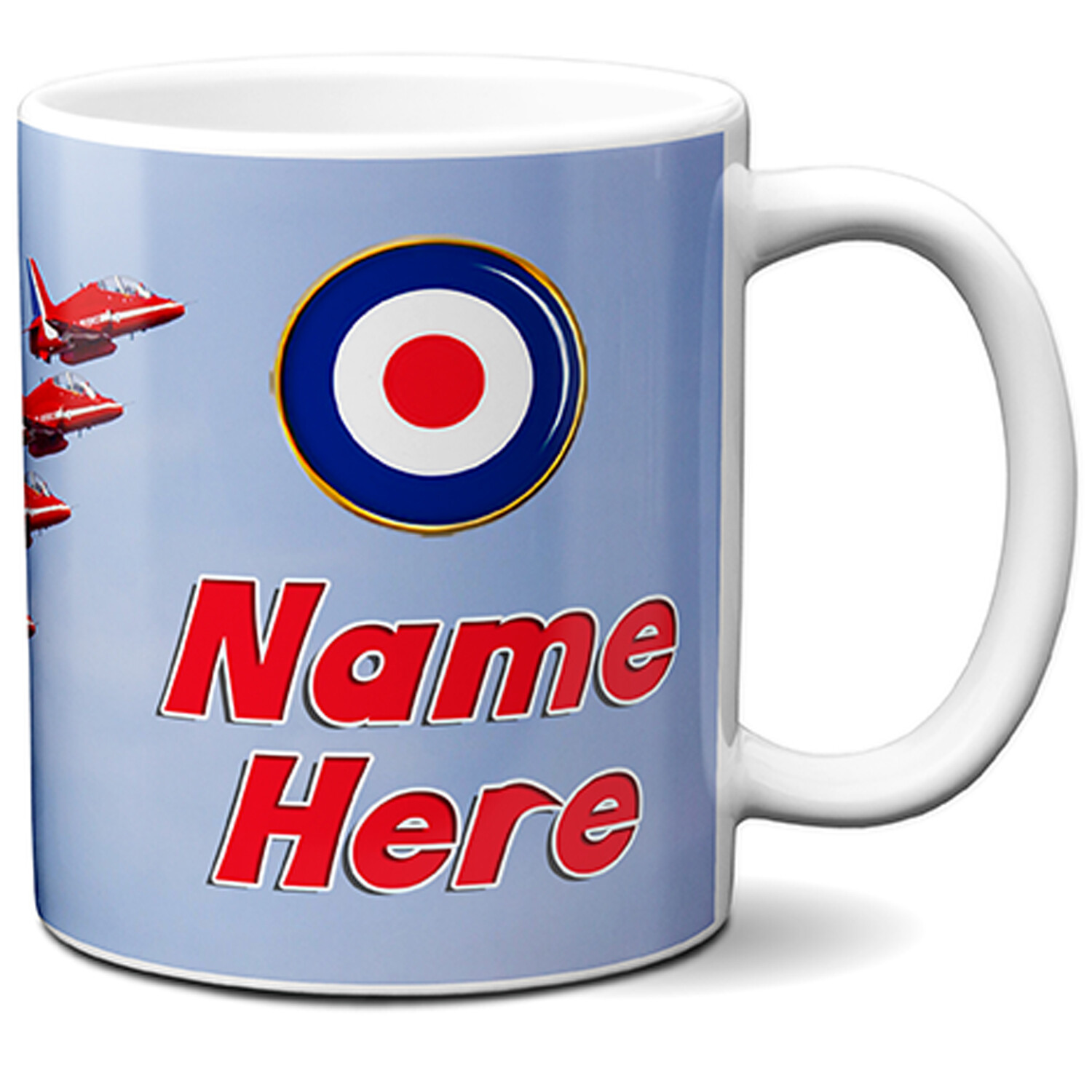 Personalised Plane Mug Fighter Cup Spitfire Fathers Day Custom Text RAF ...