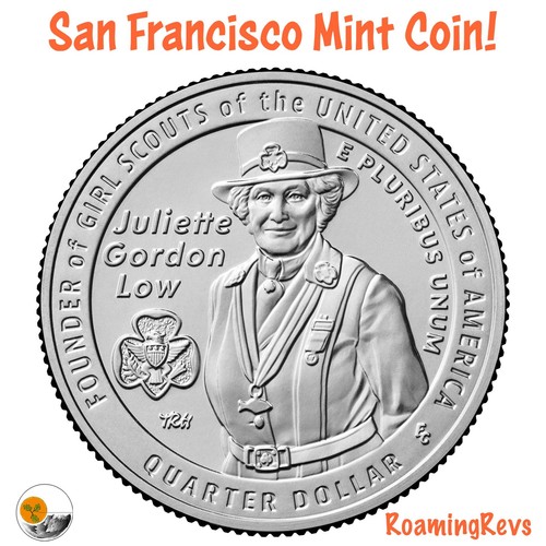 2025 S Juliette Gordon Low Quarter-SCARCE SF Coin-Girl Scouting from ...