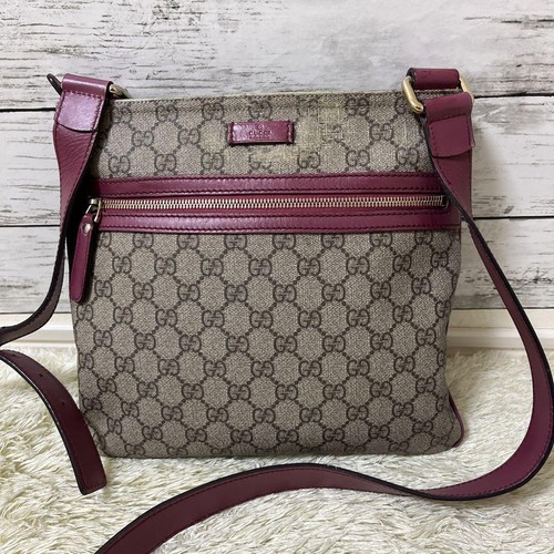 GUCCI GG pattern shoulder bag crossbody PVC leather from Japan | eBay