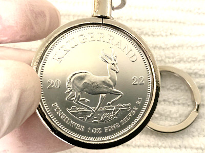 Krugerrand Pure Silver 1 Ounce Coin Keychain | eBay
