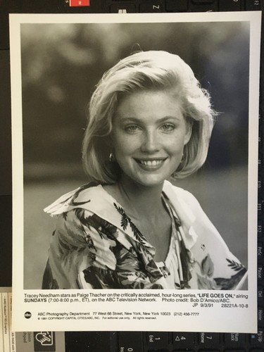 Tracey Needham 1991 Life Goes On, original vintage press headshot photo ...