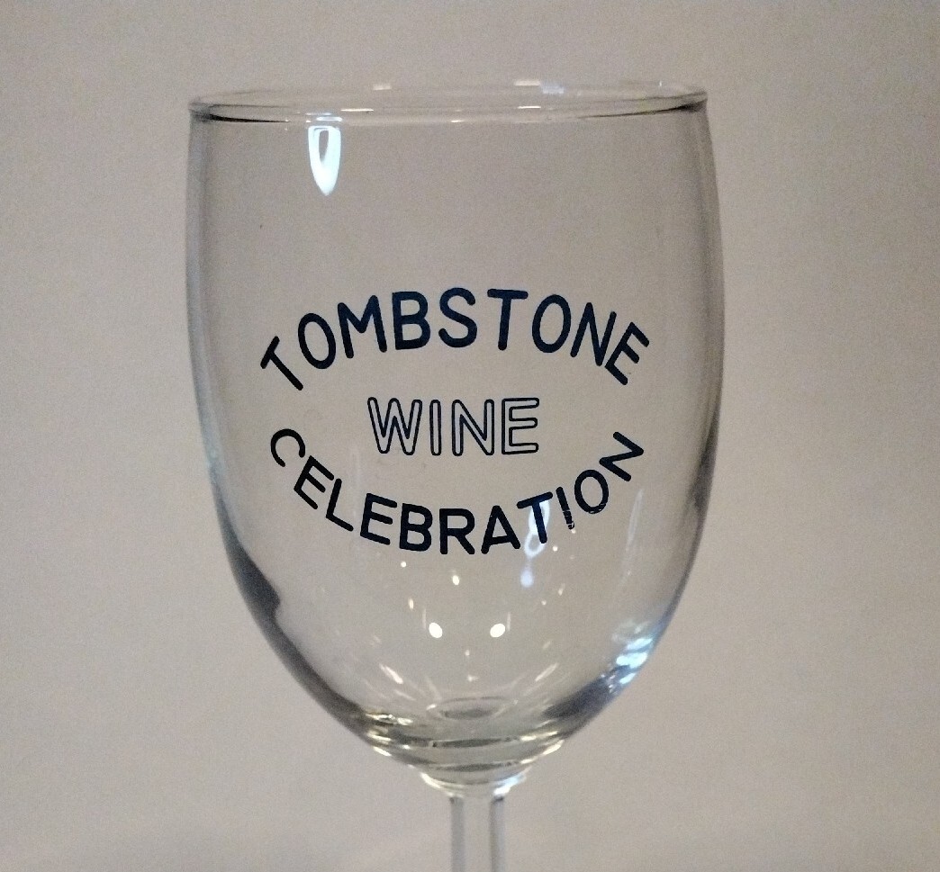 Tombstone Wine Celebration Glass Arizona Commemorative Wine Glass | eBay