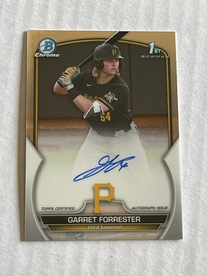 Garret Forrester 2023 Bowman Chrome Draft 1st Auto #CDA-GF Pirates ...