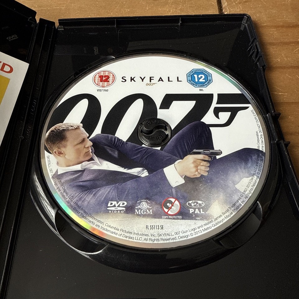 Skyfall (DVD, 2013). Region 2 PAL. Like New. | eBay